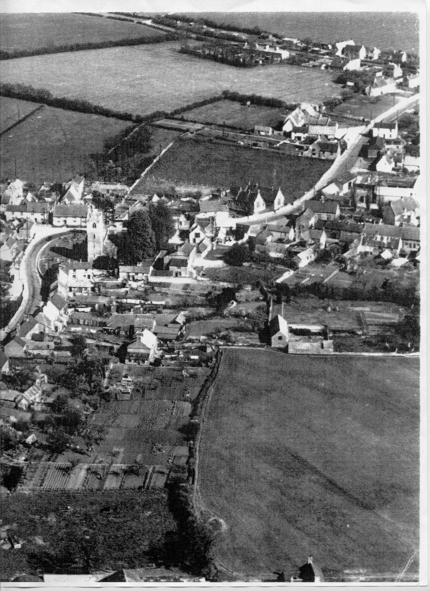 Aerial View Lavendon Centre 1948 | Lavendon Connection