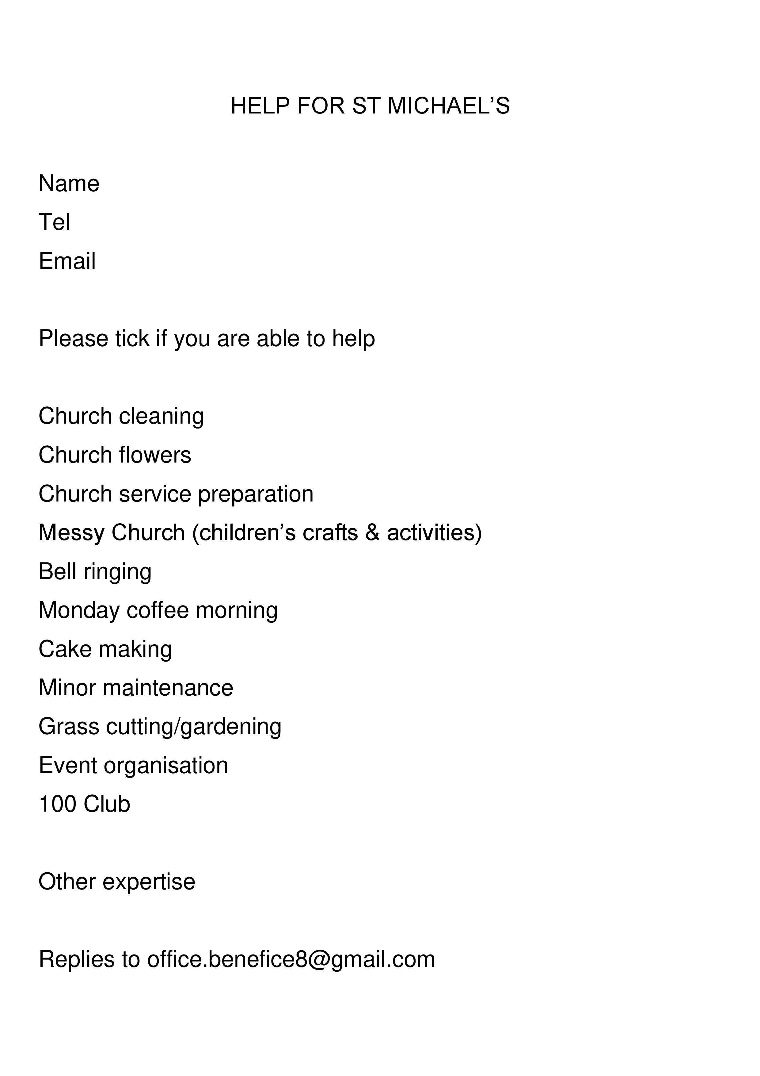 Help needed for St Michael’s Church, Lavendon | Lavendon Connection